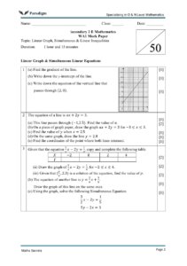 Secondary 2 Math Exam Papers | Best Sec 2 Math Notes | Paradigm