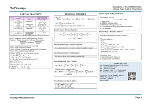 O Level A Math Cheatsheet | Ultimate Summary Guide | Paradigm