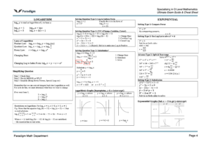 O Level A Math Cheatsheet | Ultimate Summary Guide | Paradigm